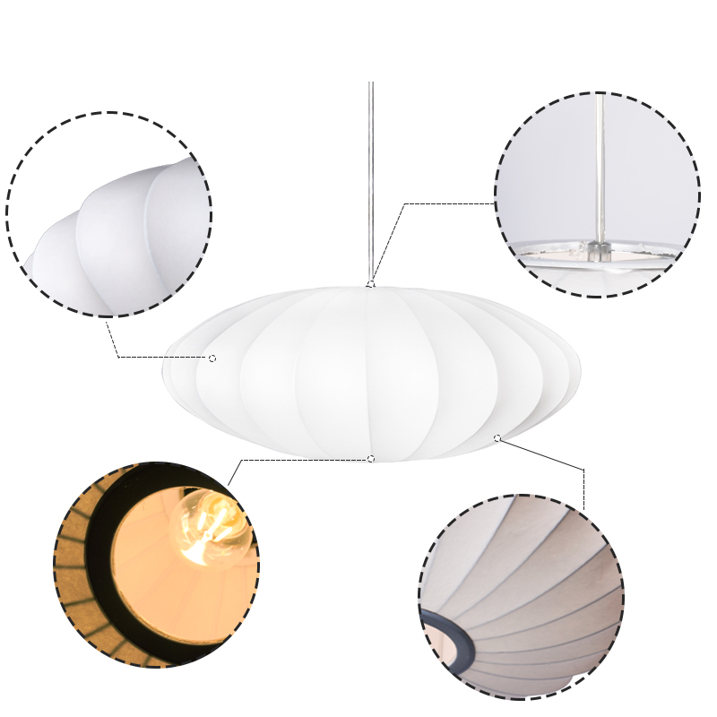 Nelson Bubble Pendant Lamp -Warm Light For Living Room