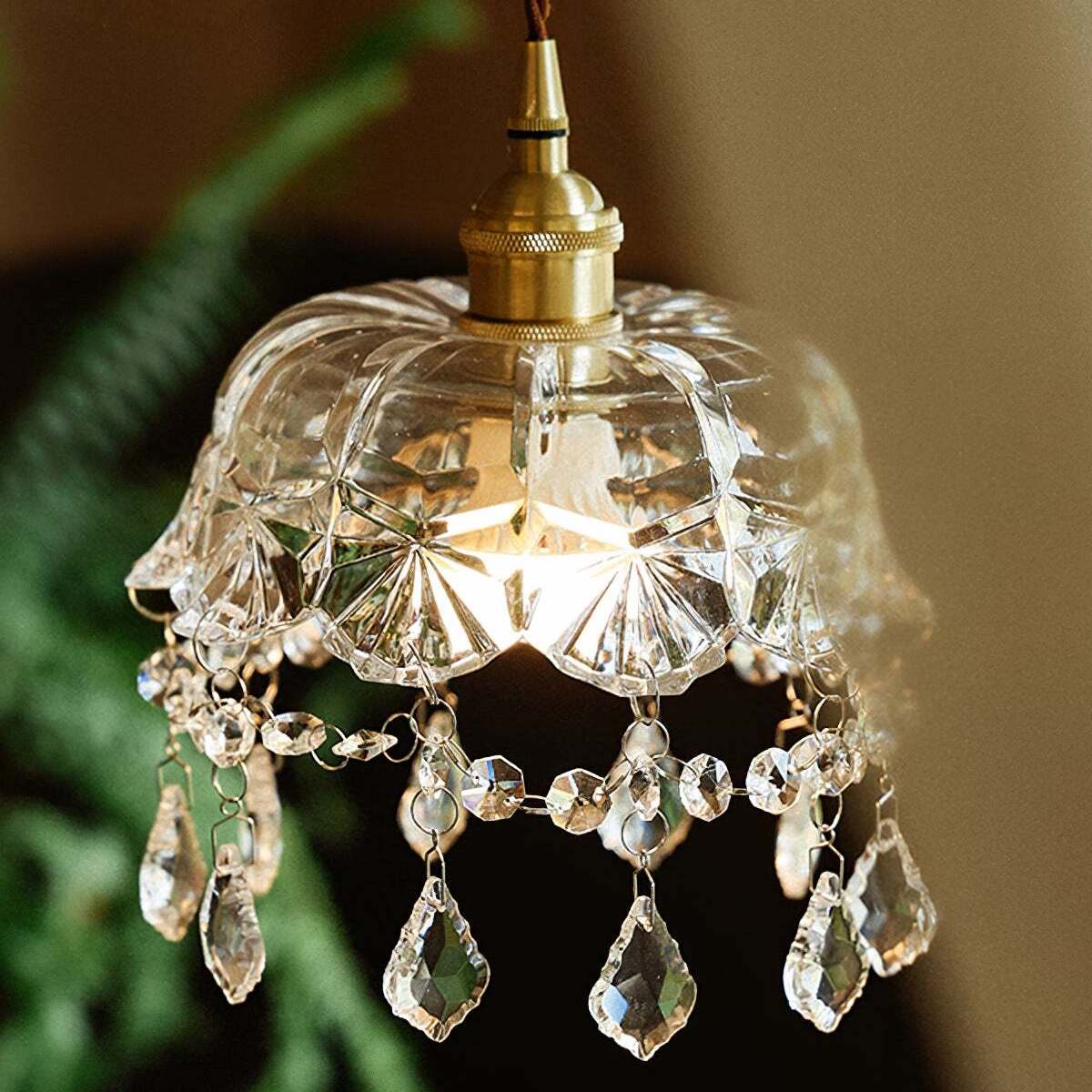 Glass Jewel Pendant Light