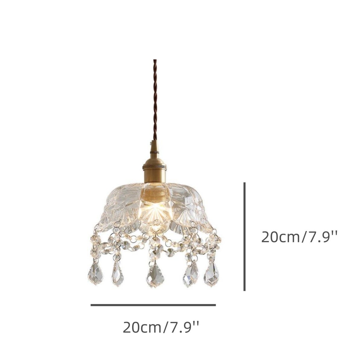 Glass Jewel Pendant Light