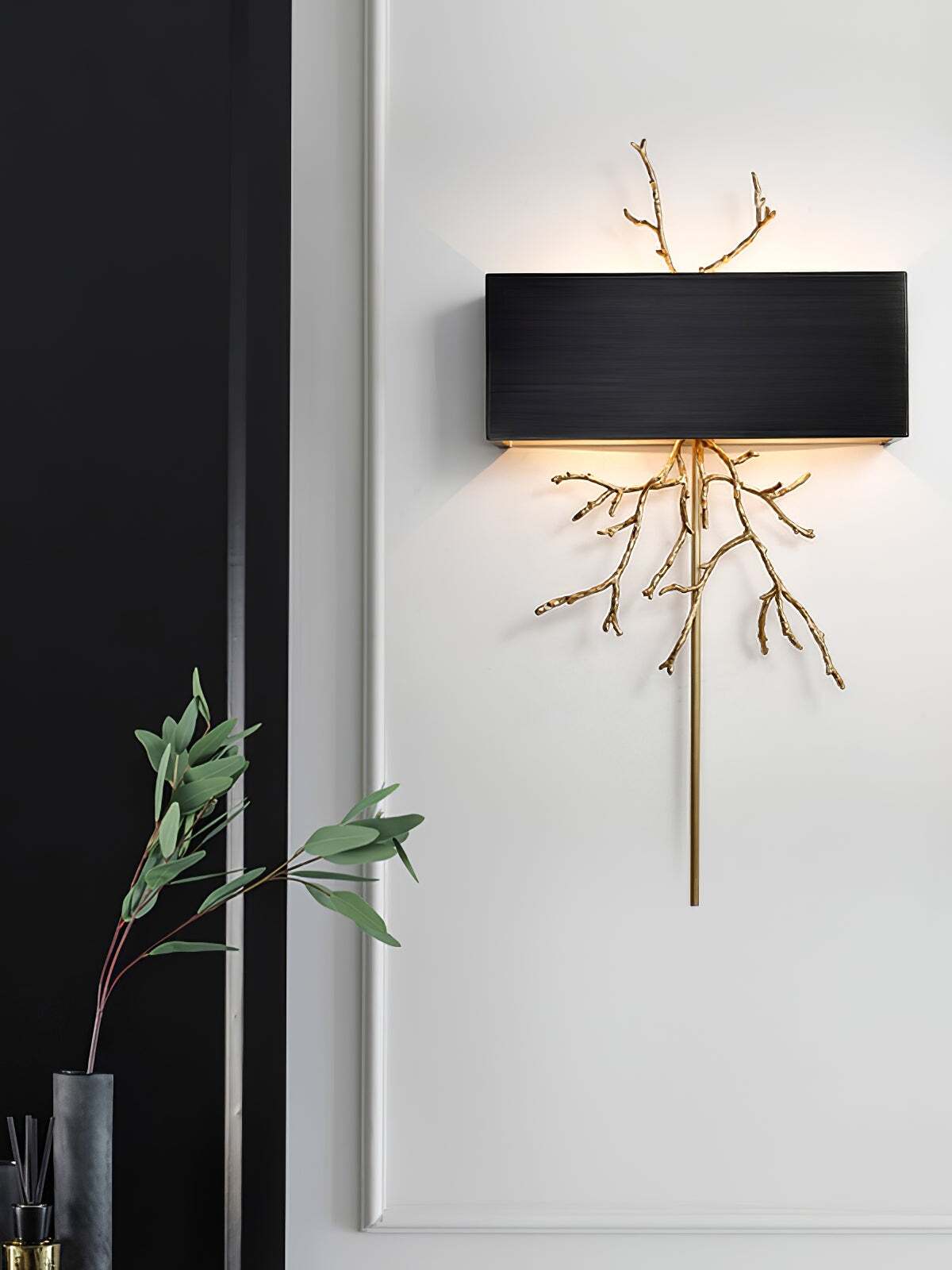 Brass Branch Wall Sconce