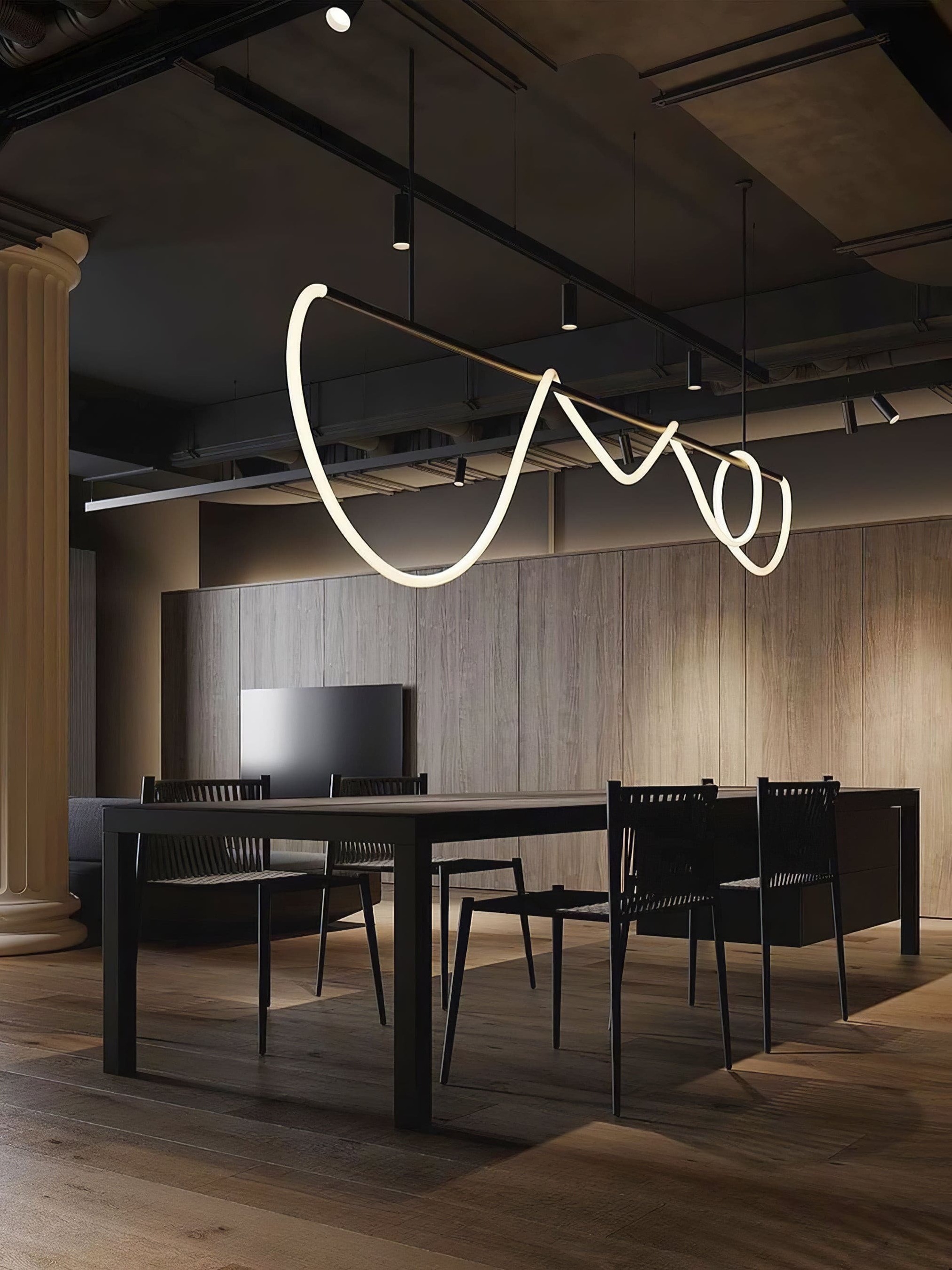 Tracer Bar Chandelier