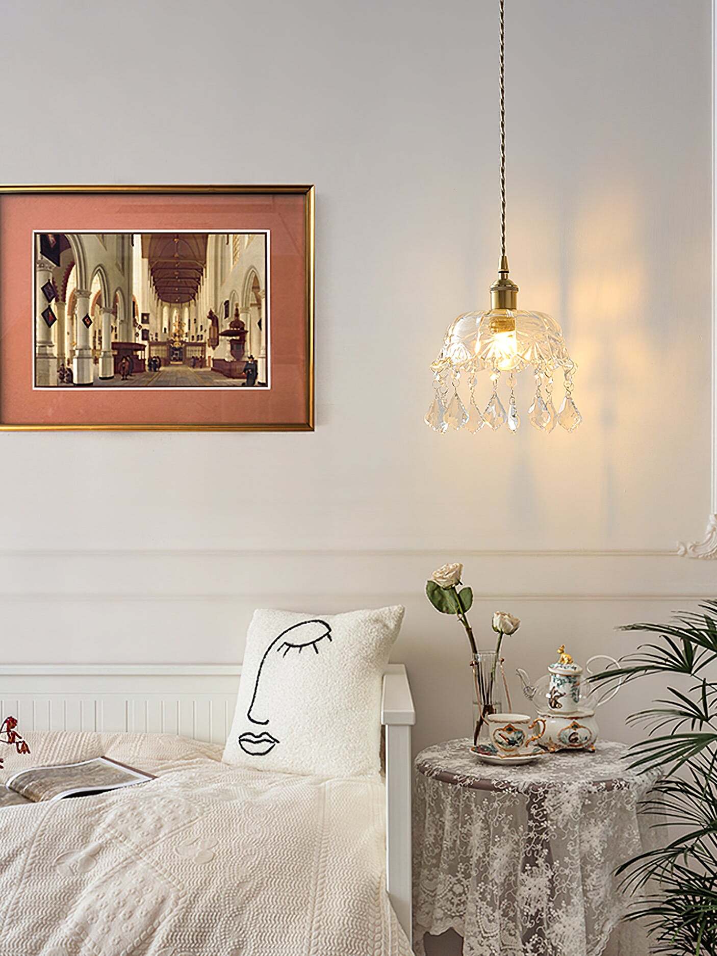 Glass Jewel Pendant Light