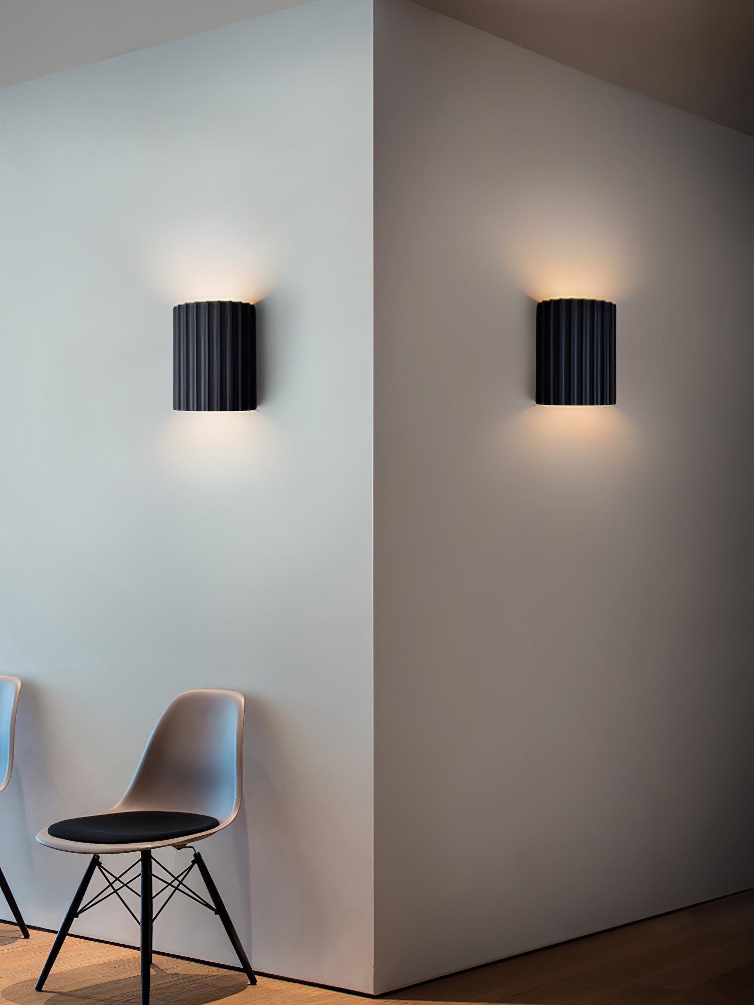 Fluted Resin Wall Light