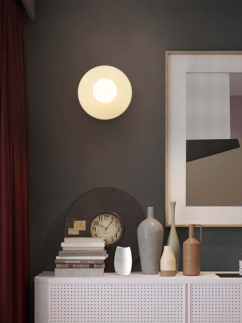Disc And Sphere Wall Light