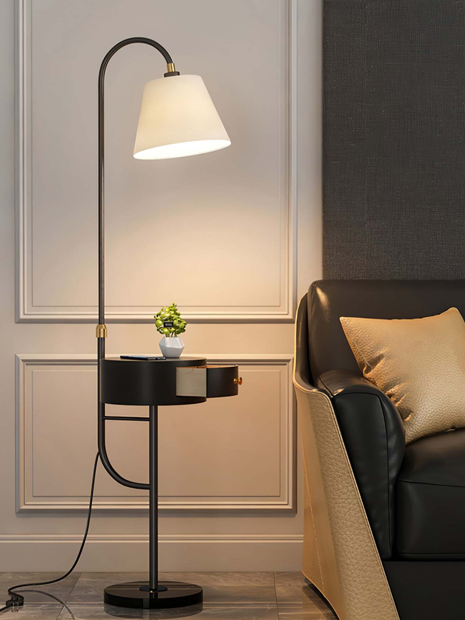 Sorsi Drawer Floor Lamp