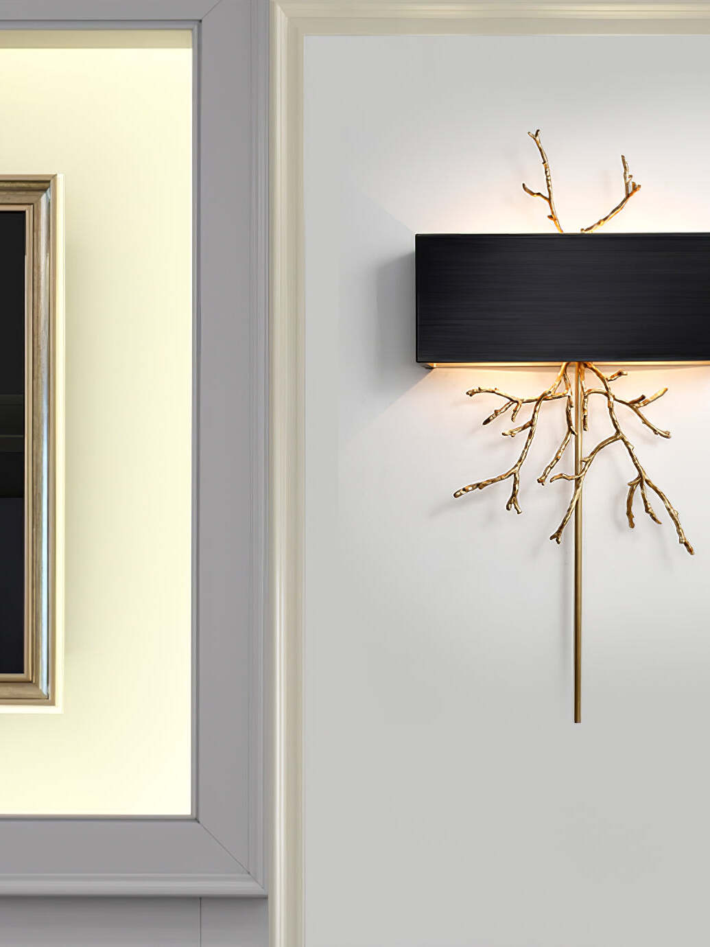 Brass Branch Wall Sconce