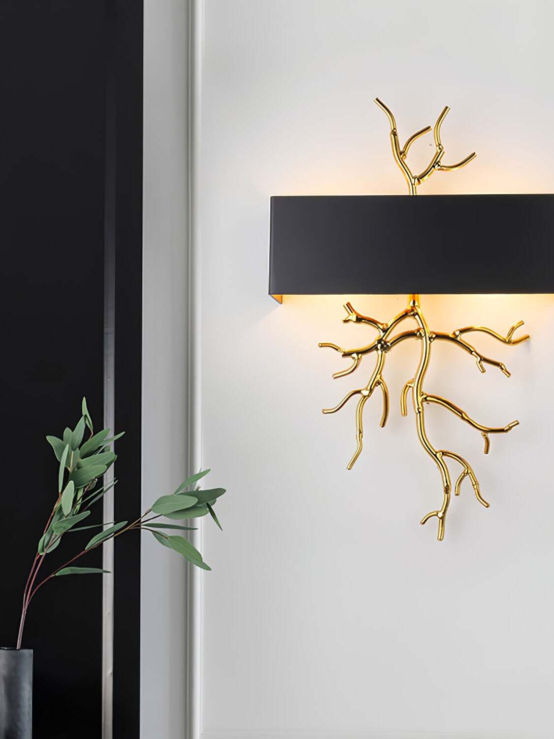 Brass Branch Wall Sconce
