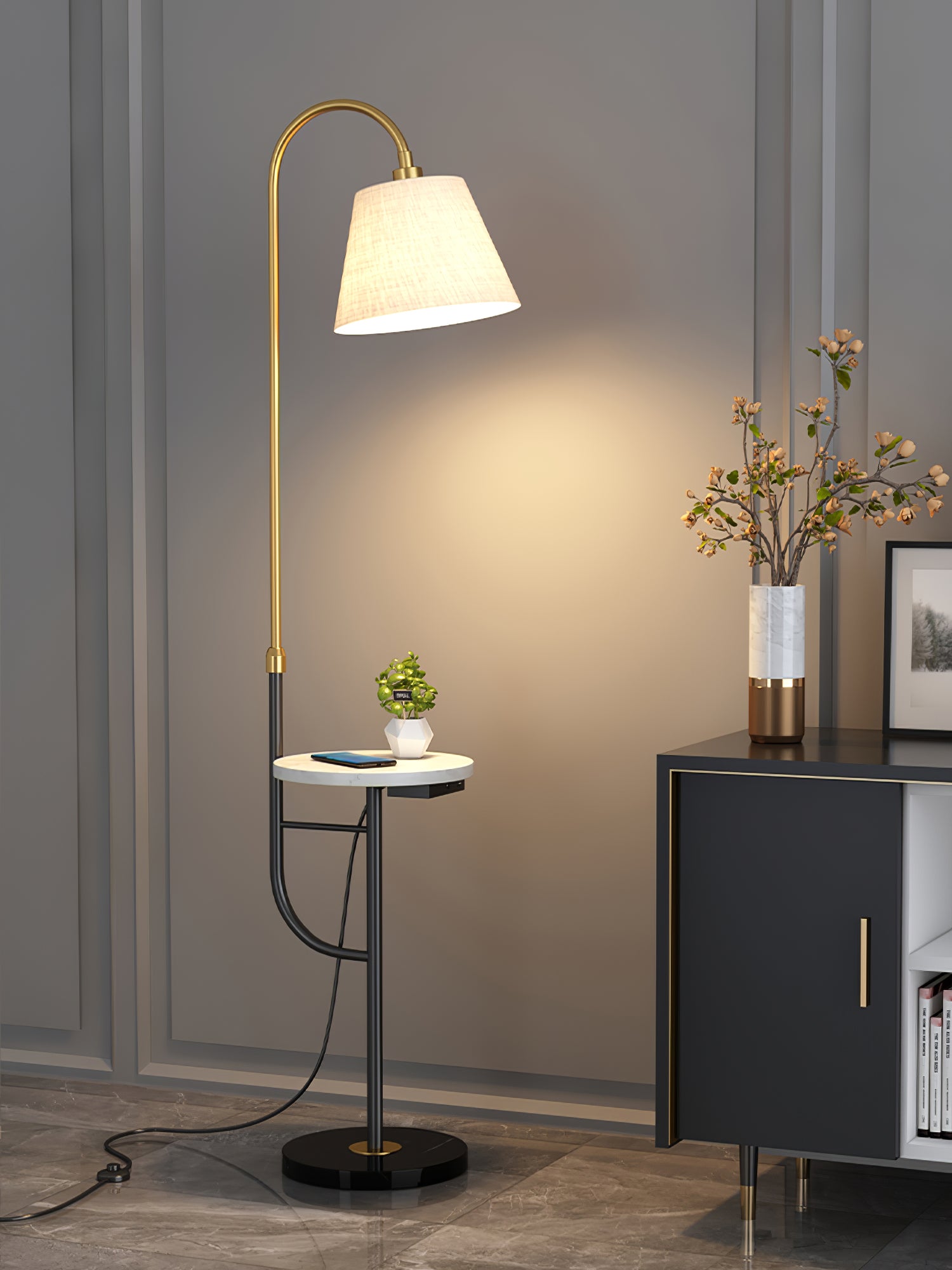 Sorsi Drawer Floor Lamp