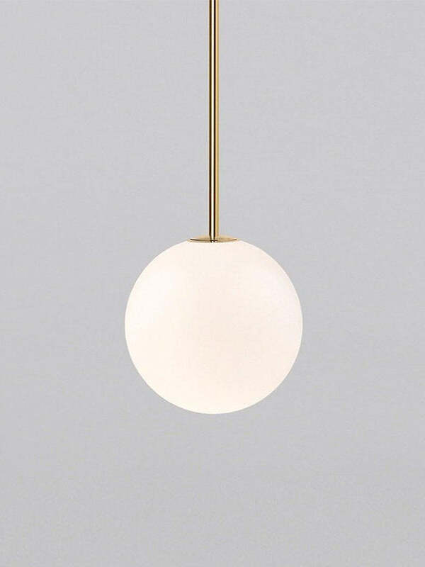 Brass Architectural Pendant Light