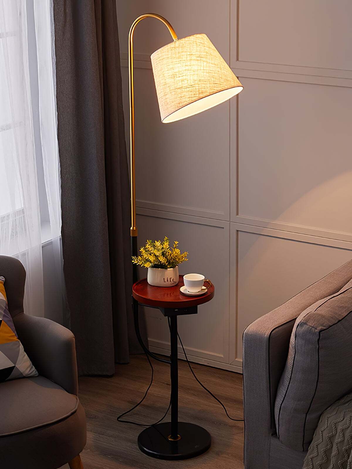 Sorsi Drawer Floor Lamp