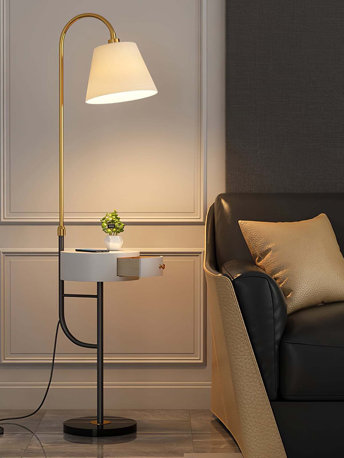 Sorsi Drawer Floor Lamp