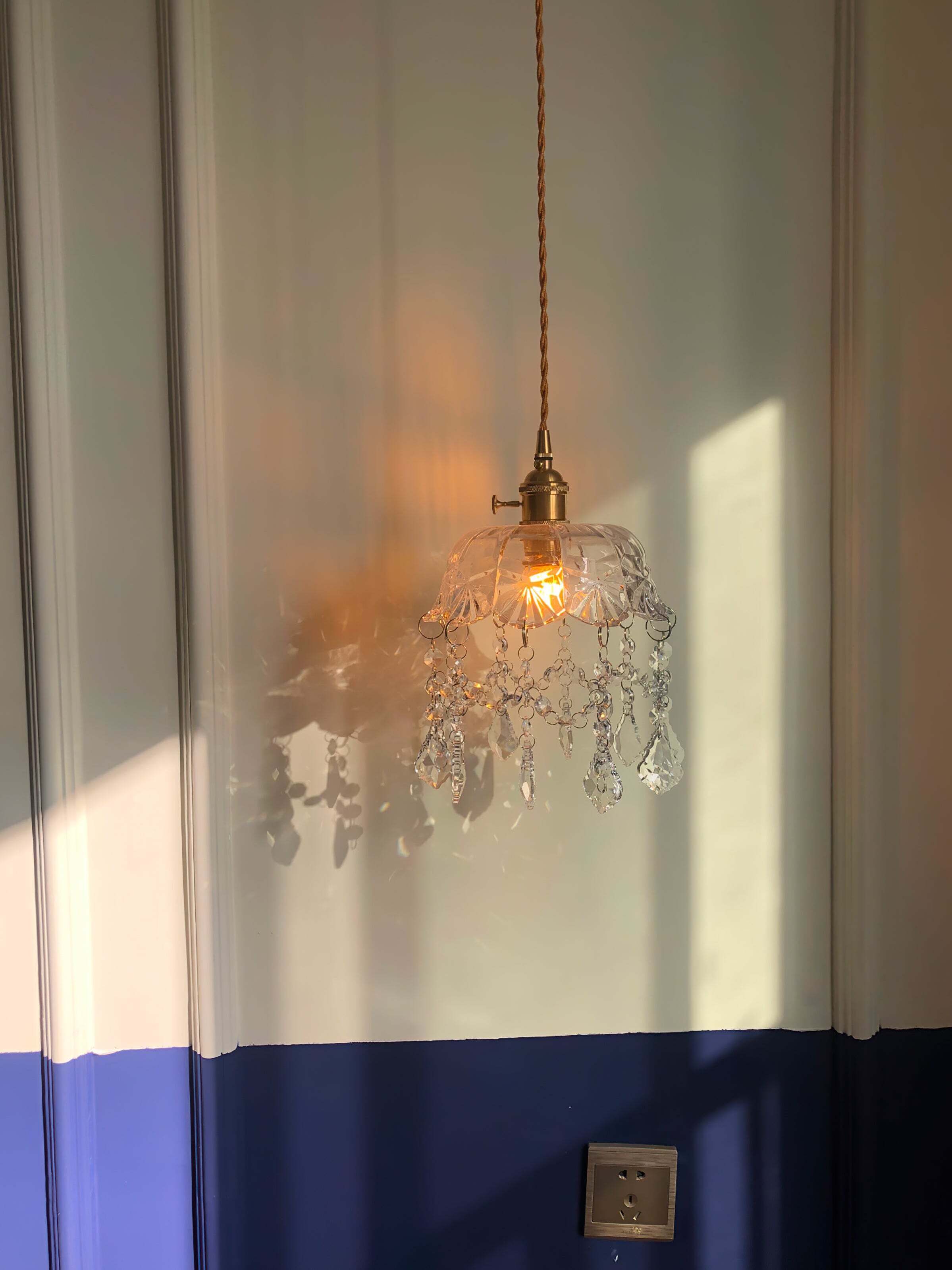 Glass Jewel Pendant Light