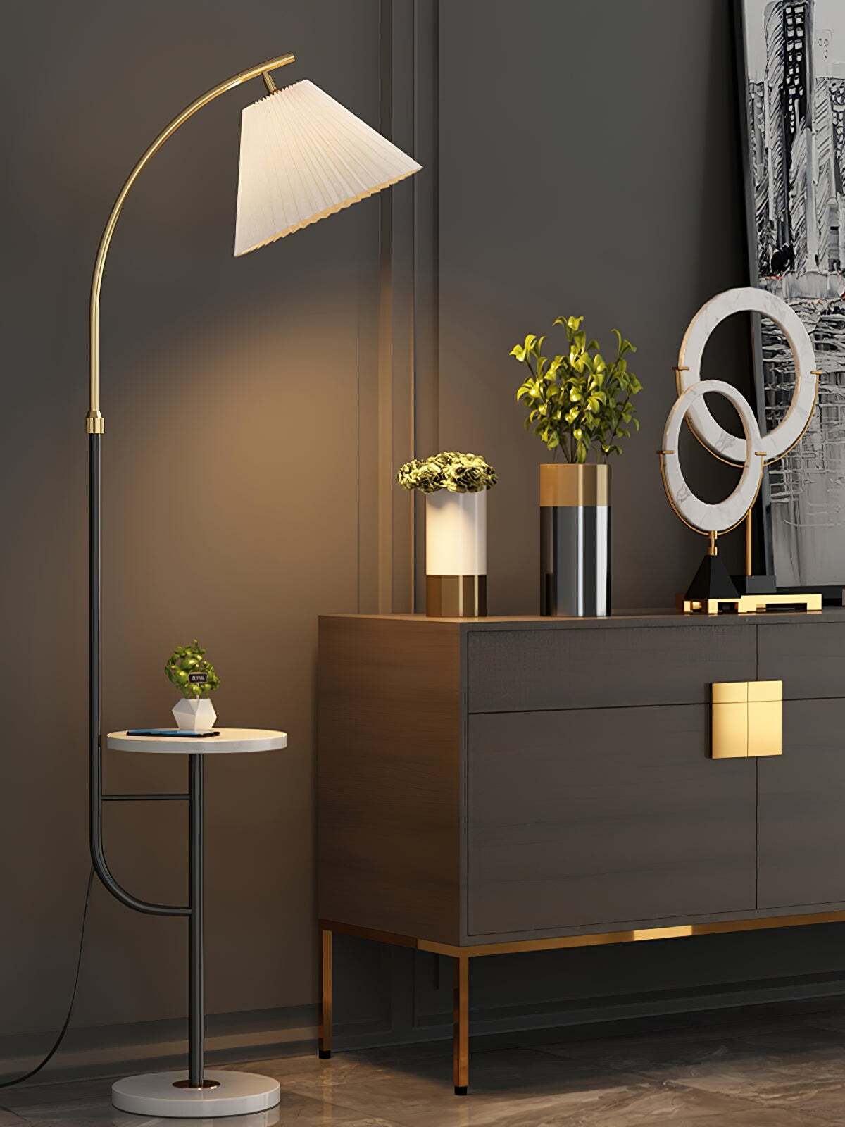 Sorsi Drawer Floor Lamp