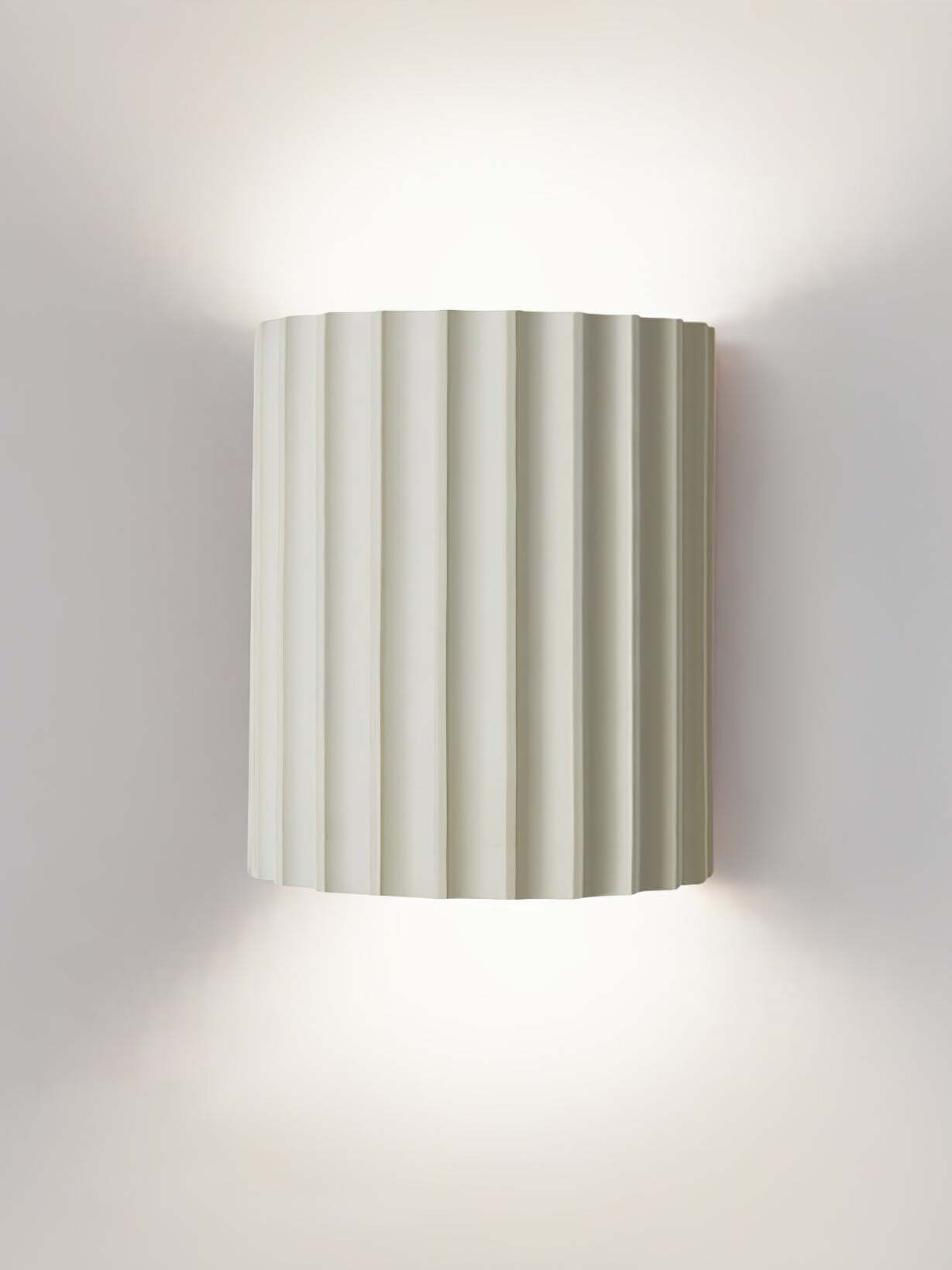 Fluted Resin Wall Light