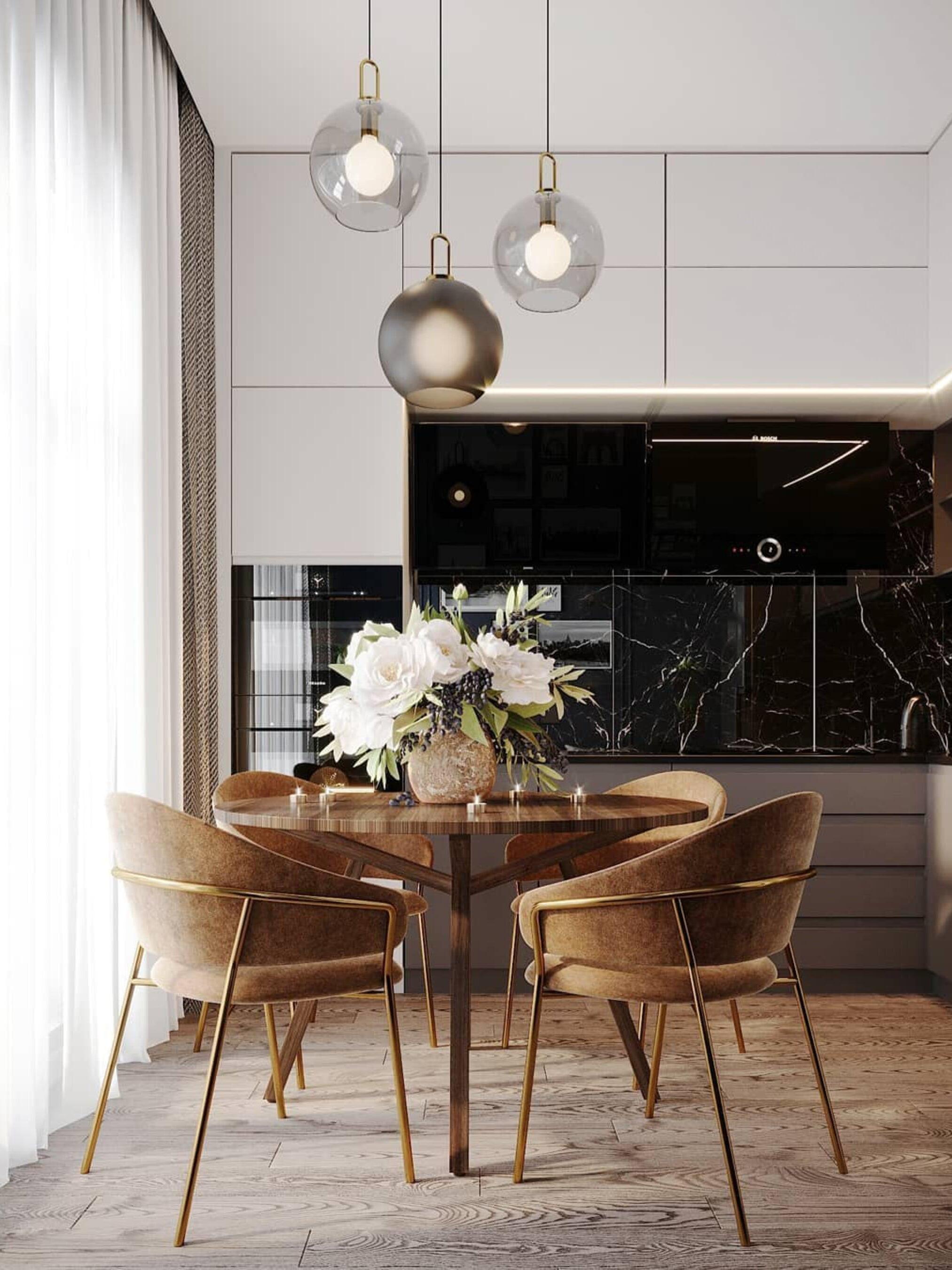 Frosted Clear Orb Glass Pendant Light