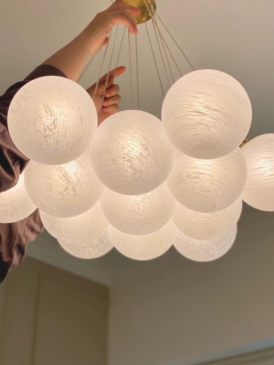 Glass Cluster Chandelier