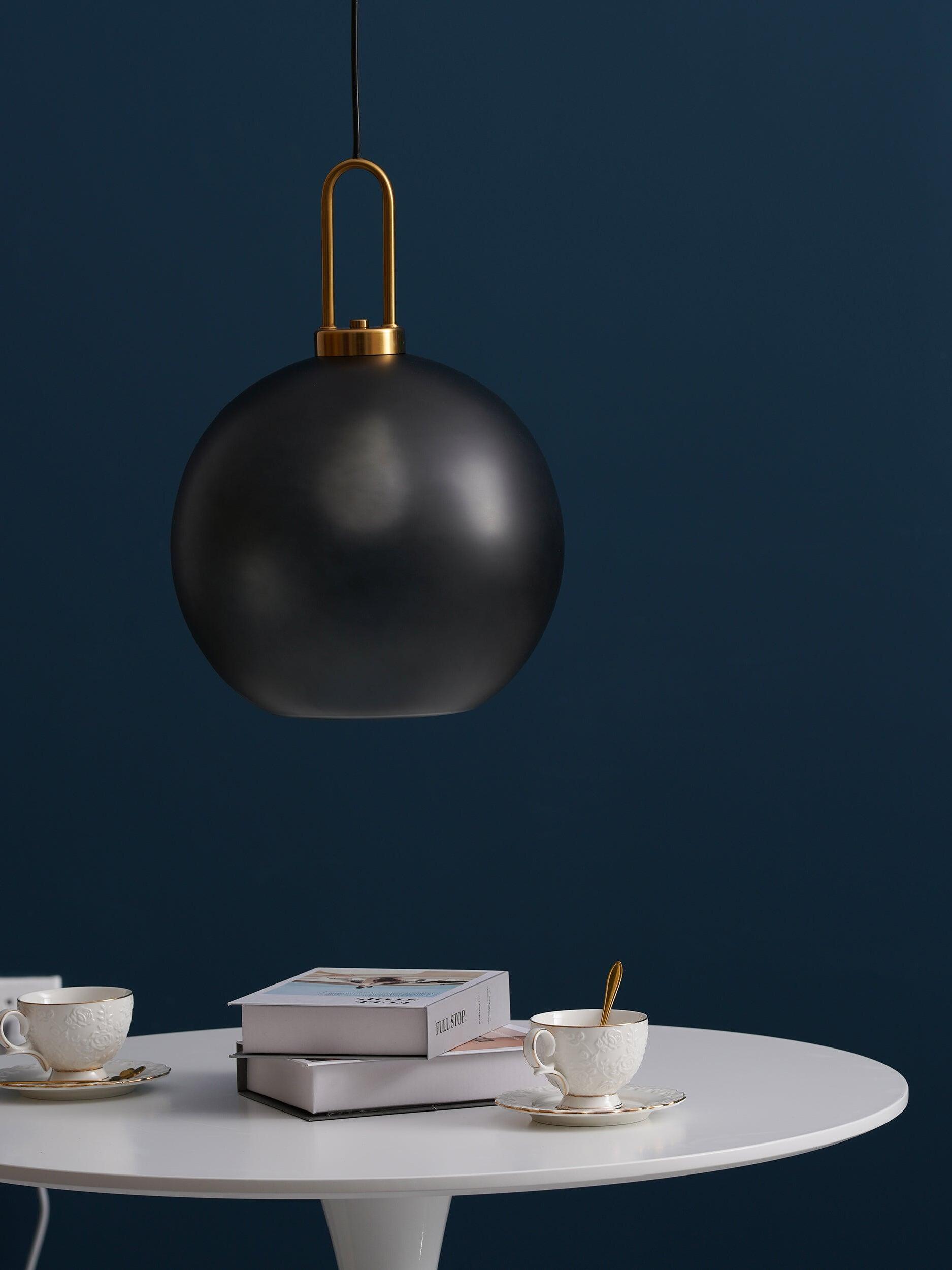 Frosted Clear Orb Glass Pendant Light