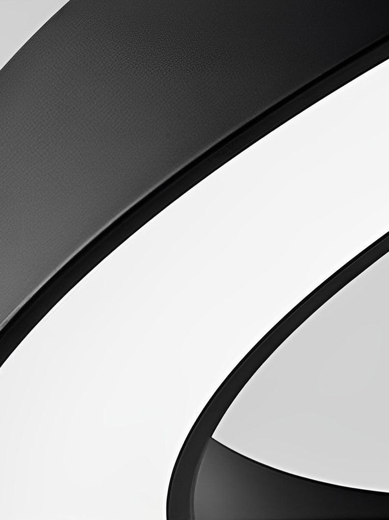 2 Pcs Arc Semicircle LED Simplicity Metal Black Industrial Style ...