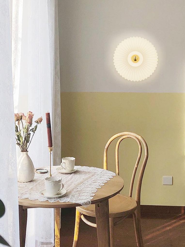 Round Striped Glass LED Post-Modern Wall Lights Fixture Wall Sconce ...