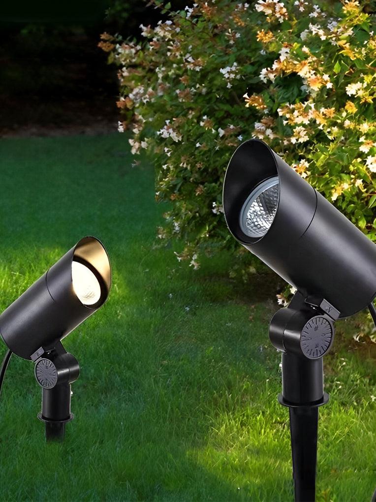 Waterproof Black Modern LED Spotlights Outdoor Spot Lights Lawn Lamp
