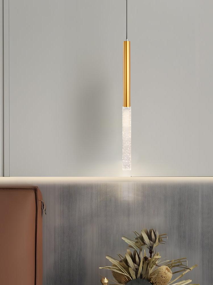 Elongated Cylinder Bubbles Shade 3 Step Dimming Ins Modern Pendant Lights