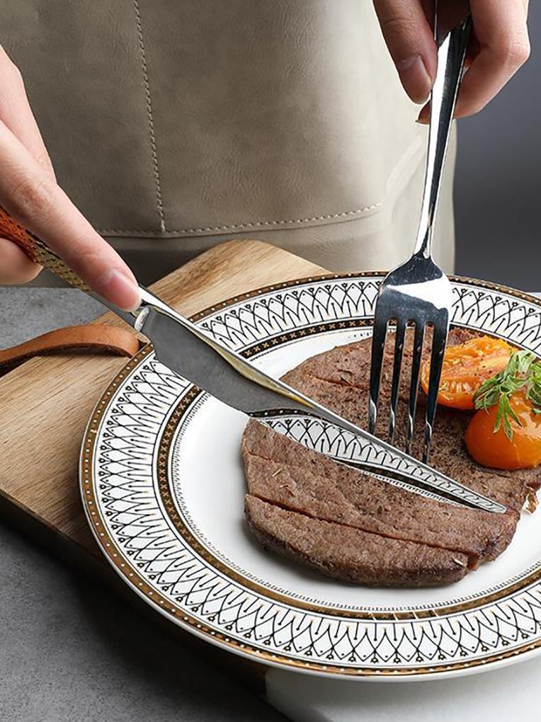 Stainless Steel High-End Tableware Flatware Cutlery 4-Piece Set